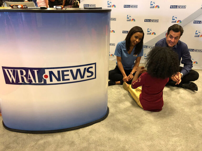 WRAL Saturday Team Gets Impromptu Interview From Budding Journalist ...